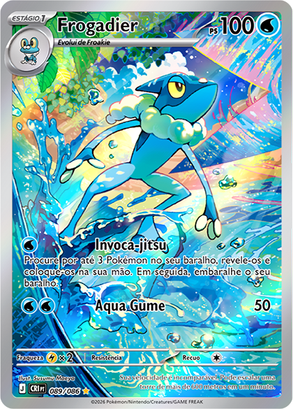 Dê um pulo aqui para conferir a arte expandida de Frogadier em ...
