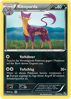 Kleoparda | Schwarz & Weiß | Sammelkarten-Datenbank | Pokemon.de