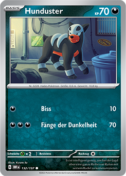 Hunduster | Obsidianflammen | Sammelkarten-Datenbank | Pokemon.de