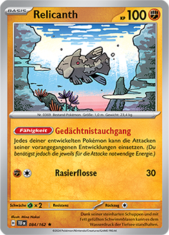 Relicanth | Gewalten der Zeit | Sammelkarten-Datenbank | Pokemon.de