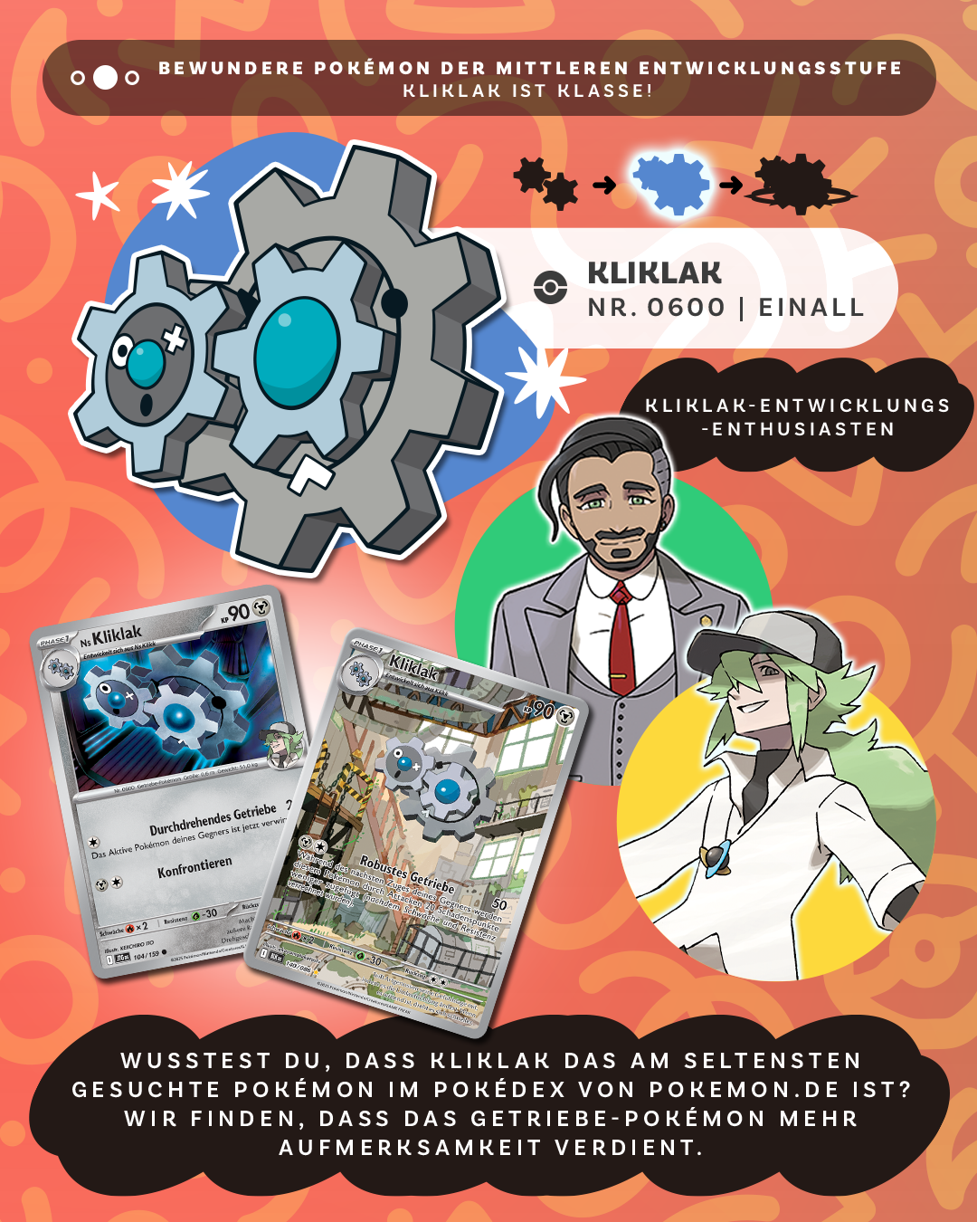 Bewundere die Infografik zu Pokémon der mittleren Entwicklungsstufe ...