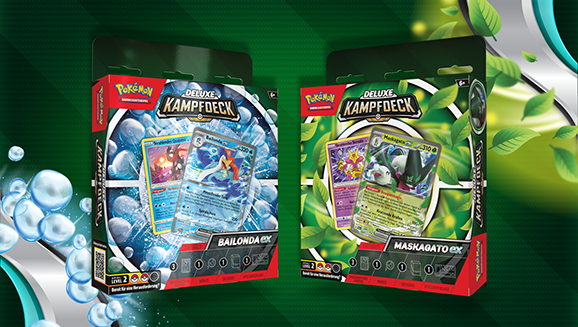Pokémon-Sammelkartenspiel: Deluxe-Kampfdeck Maskagato‑ex und Deluxe ...