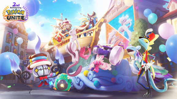 Feiere Das Zweijährige Jubiläum Von Pokémon Unite Mit Mega‑mewtu X Pokemonde