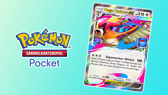 Mega-Tauboss-ex-Drop-Event in Pokémon-Sammelkartenspiel-Pocket | Pokemon.de