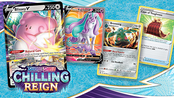 Pokémon TCG Triple Play: Powerful Decks Featuring Blissey V from Sword & Shield—Chilling Reign ...