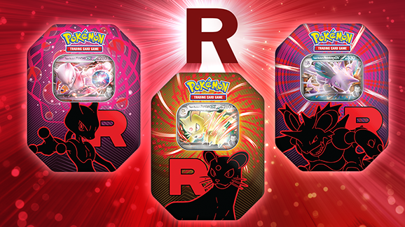 Pokémon TCG: Team Rocket Tin | Pokemon.com