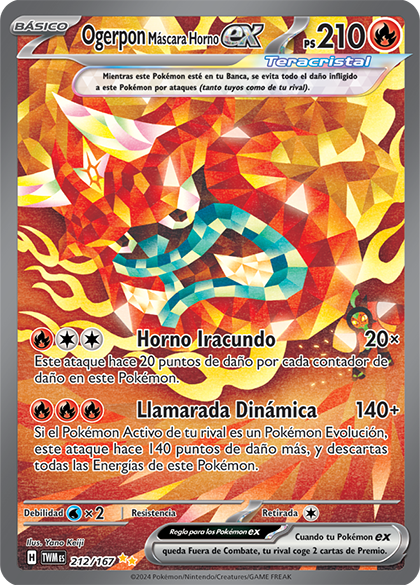 Descubre a Ogerpon Máscara Horno ex, Caja Secreta y más en Escarlata y ...