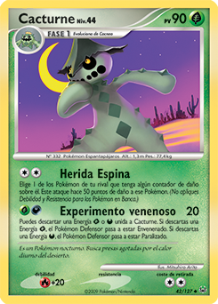 Cacturne | Platino | Base de datos de cartas de JCC | Pokemon.com