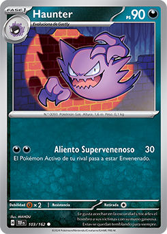 Haunter | Fuerzas Temporales | Base de datos de cartas de JCC | Pokemon.com