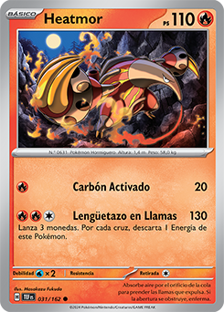 Heatmor | Fuerzas Temporales | Base de datos de cartas de JCC | Pokemon.es