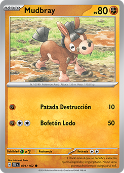 Mudbray | Fuerzas Temporales | Base de datos de cartas de JCC | Pokemon.es