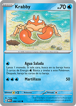 Krabby | 151 | Base de datos de cartas de JCC | Pokemon.com