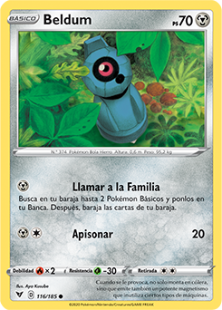Beldum | Voltaje Vívido | Base de datos de cartas de JCC | Pokemon.es