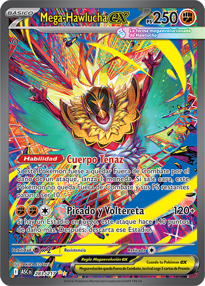 Mega-Hawlucha ex abre las alas en Megaevolución-Héroes Ascendentes de ...