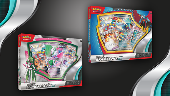 Colección Bramaluna ex de JCC PokémonColección Ferropaladín ex de JCC ...