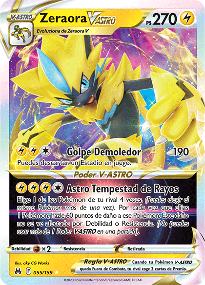Zeraora V-ASTRO, Eternatus Radiante y muchos más Pokémon, en Cenit ...