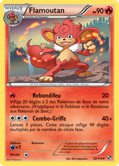 Flamoutan | Noir & Blanc | Encyclopédie des cartes du JCC | www.pokemon.fr