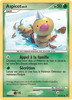 Aspicot | Duels au Sommet | Encyclopédie des cartes du JCC | www.pokemon.fr