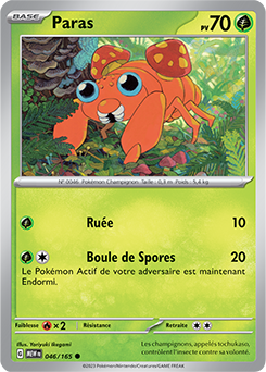 Paras | 151 | Encyclopédie des cartes du JCC | www.pokemon.fr