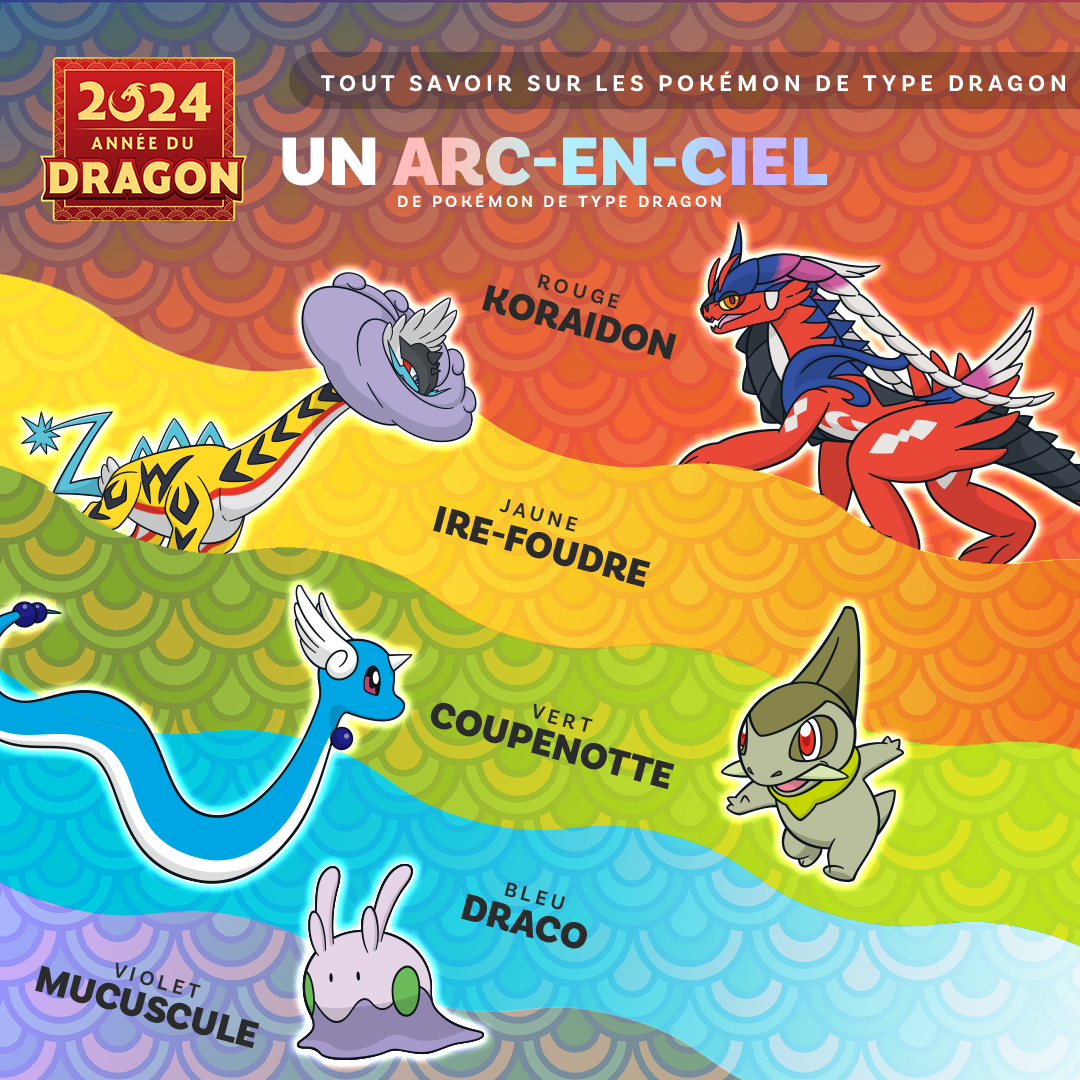 Infographie sur les Pokémon de type Dragon | www.pokemon.fr