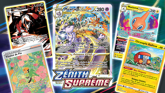 Mewtwo-VSTAR, Motisma-VSTAR et bien d’autres dans Zénith Suprême du JCC ...