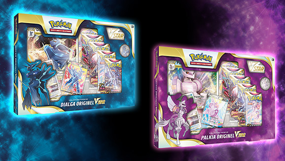 Collections Premium Dialga Originel-VSTAR et Palkia Originel-VSTAR du ...