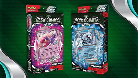 JCC Pokémon : Deck Combat – Forgelina-ex et Deck Combat – Baojian-ex ...
