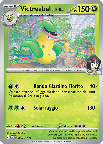 Victreebel di Erika, Mega Audino‑ex e altre carte di Megaevoluzione ...