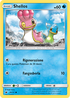 Shellos | Invasione Scarlatta | Archivio delle carte GCC | www.pokemon.it