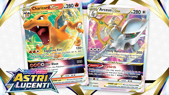 Arceus-V ASTRO, Charizard-V ASTRO e molti altri in arrivo nel GCC ...