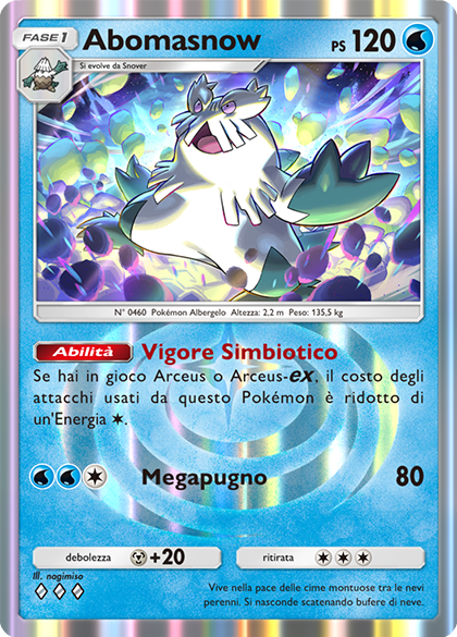 Guida strategica del GCC Pokémon Pocket: Arceus‑ex, Abomasnow e Glaceon ...