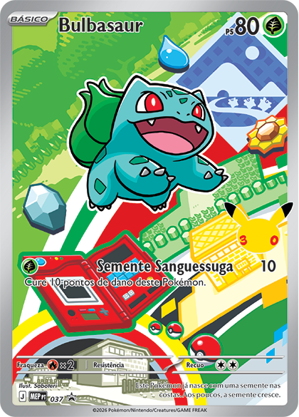 Coleção Ilustração Parceiro Inicial do Pokémon Estampas Ilustradas ...