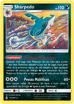 Sharpedo | Elos Inquebráveis | Banco de Dados de Cards do Estampas ...