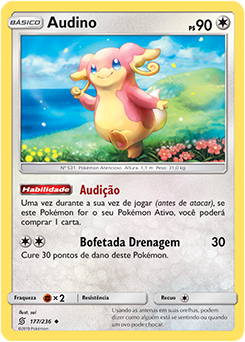 Audino | Sintonia Mental | Banco de Dados de Cards do Estampas ...