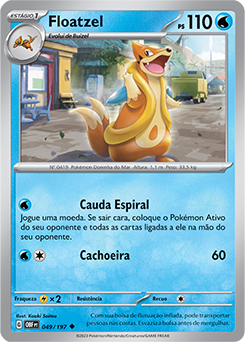 Floatzel | Obsidiana em Chamas | Banco de Dados de Cards do Estampas Ilustradas | www.pokemon.net.br