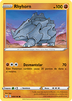 Rhyhorn | Origem Perdida | Banco de Dados de Cards do Estampas ...