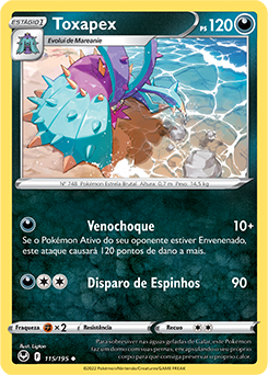 Toxapex | Tempestade Prateada | Banco de Dados de Cards do Estampas Ilustradas | www.pokemon.net.br