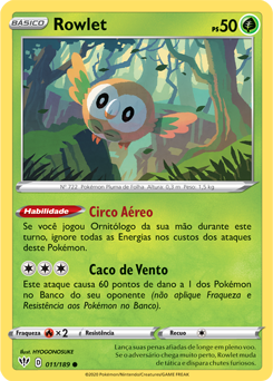 Rowlet | Cartas promocionais | Banco de Dados de Cards do Estampas ...