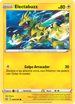 Electabuzz | Estilos de Batalha | Banco de Dados de Cards do Estampas ...