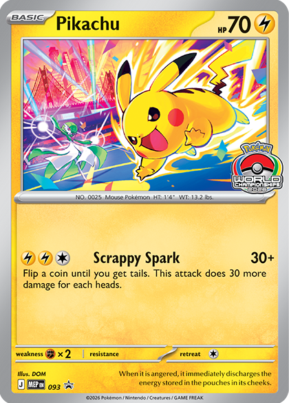 Pikachu Promo Cards Revealed Ahead of the 2026 World Championships ...