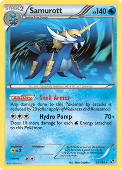 Samurott | Black & White | TCG Card Database | Pokemon.com