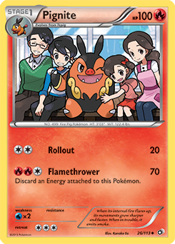 Pignite | Black & White—Legendary Treasures | TCG Card Database ...