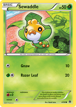 Sewaddle | Black & White—Emerging Powers | TCG Card Database | Pokemon.com