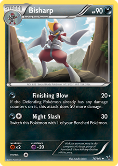 Bisharp | Black & White—Noble Victories | TCG Card Database | Pokemon.com