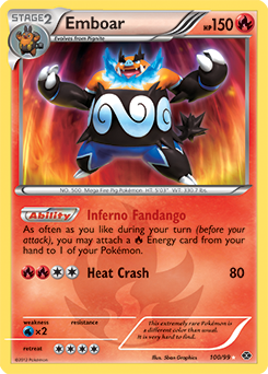 Emboar | Black & White—Next Destinies | TCG Card Database | Pokemon.com