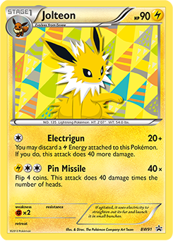 Jolteon | BW—Promo | TCG Card Database | Pokemon.com