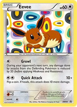 Eevee | BW—Promo | TCG Card Database | Pokemon.com