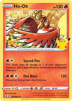 Ho-Oh | Celebrations | TCG Card Database | Pokemon.com