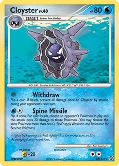 Cloyster | Diamond & Pearl—Secret Wonders | TCG Card Database | Pokemon.com
