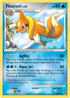 Floatzel | Diamond & Pearl—Great Encounters | TCG Card Database ...